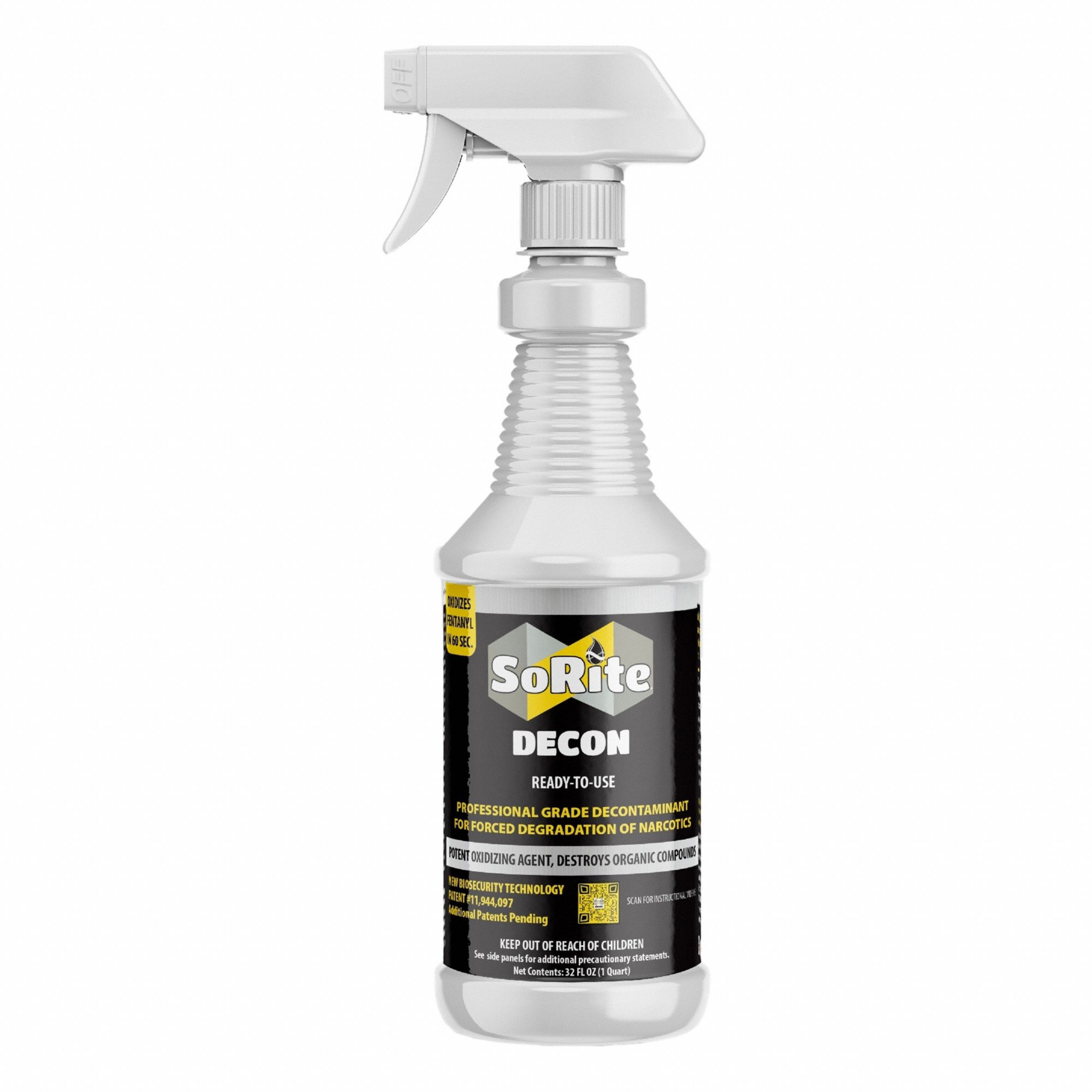 SORITE, Trigger Spray Bottle, Ready to Use, Decontaminant - 846DH7|SRD ...