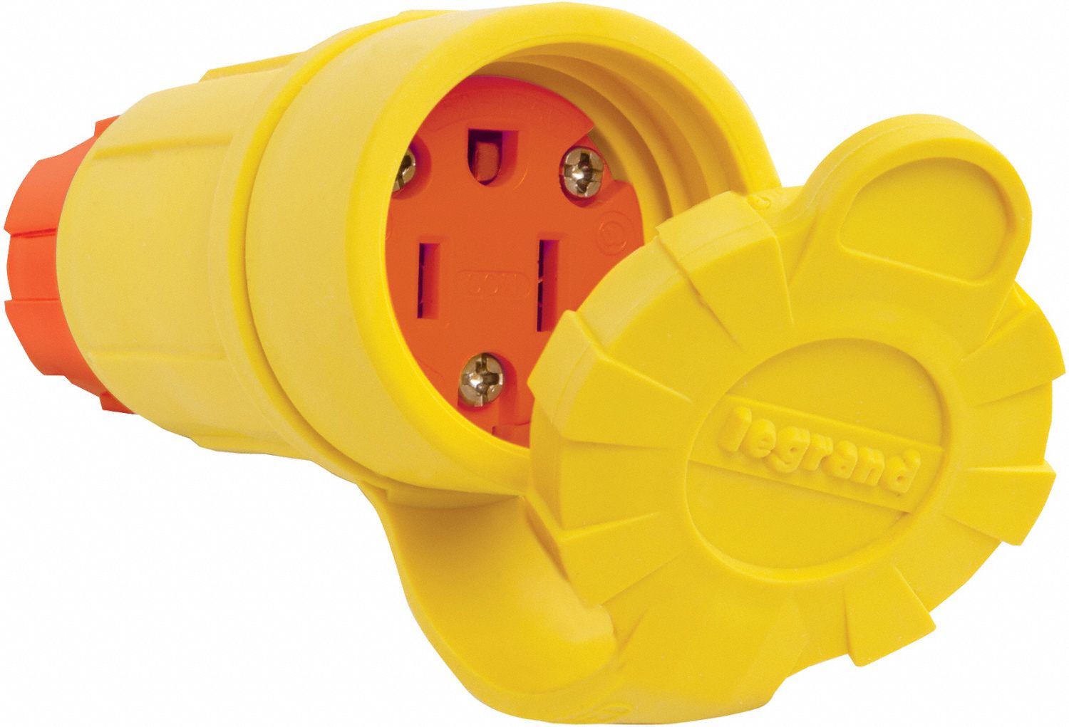 Straight Blade Connector,15 A,Yellow - Grainger