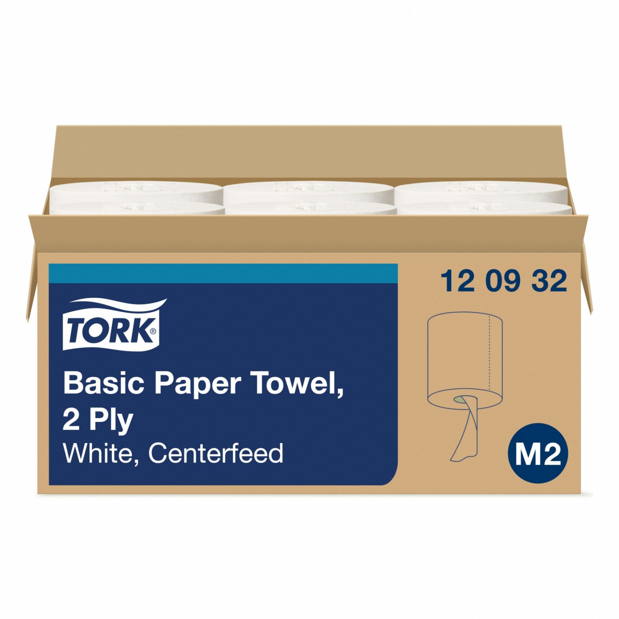 TORK, White, 7 5/8 in Roll Wd, Paper Towel Roll - 848A20|120932 - Grainger