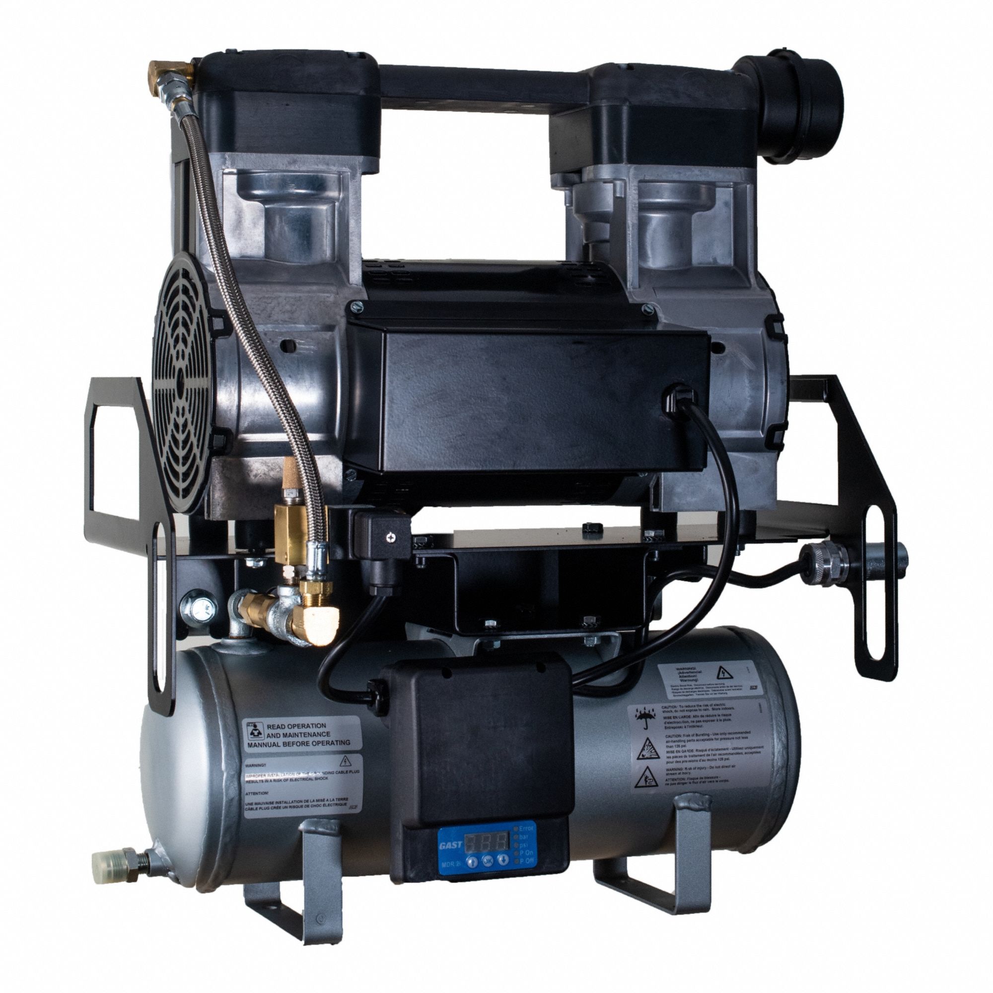 GAST, 2 hp, 1 Stage, Electric Air Compressor - 848D99|120R-200S - Grainger