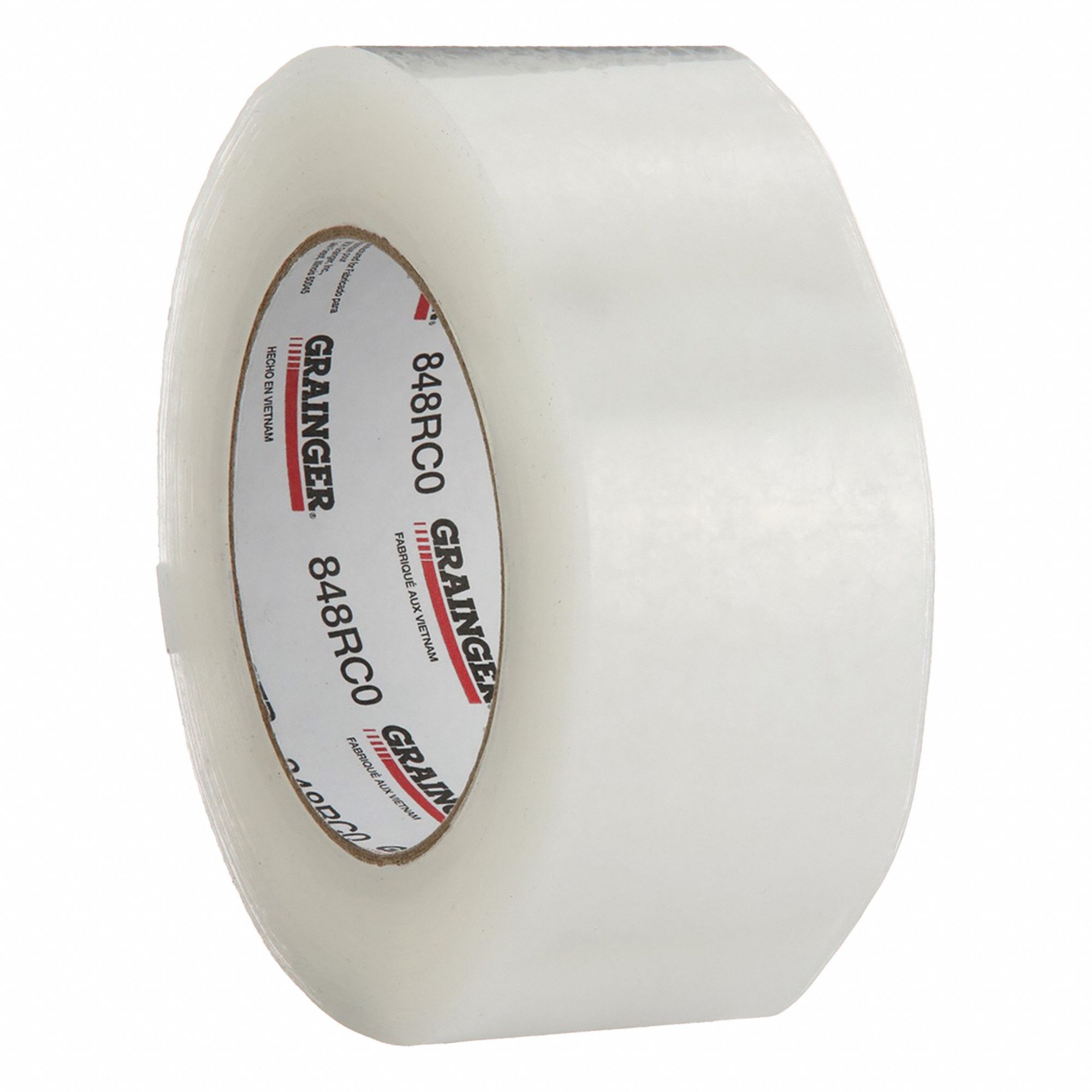GRAINGER, 2.5 mil Tape Thick, 2 in x 110 yd, Acrylic Packing Tape ...