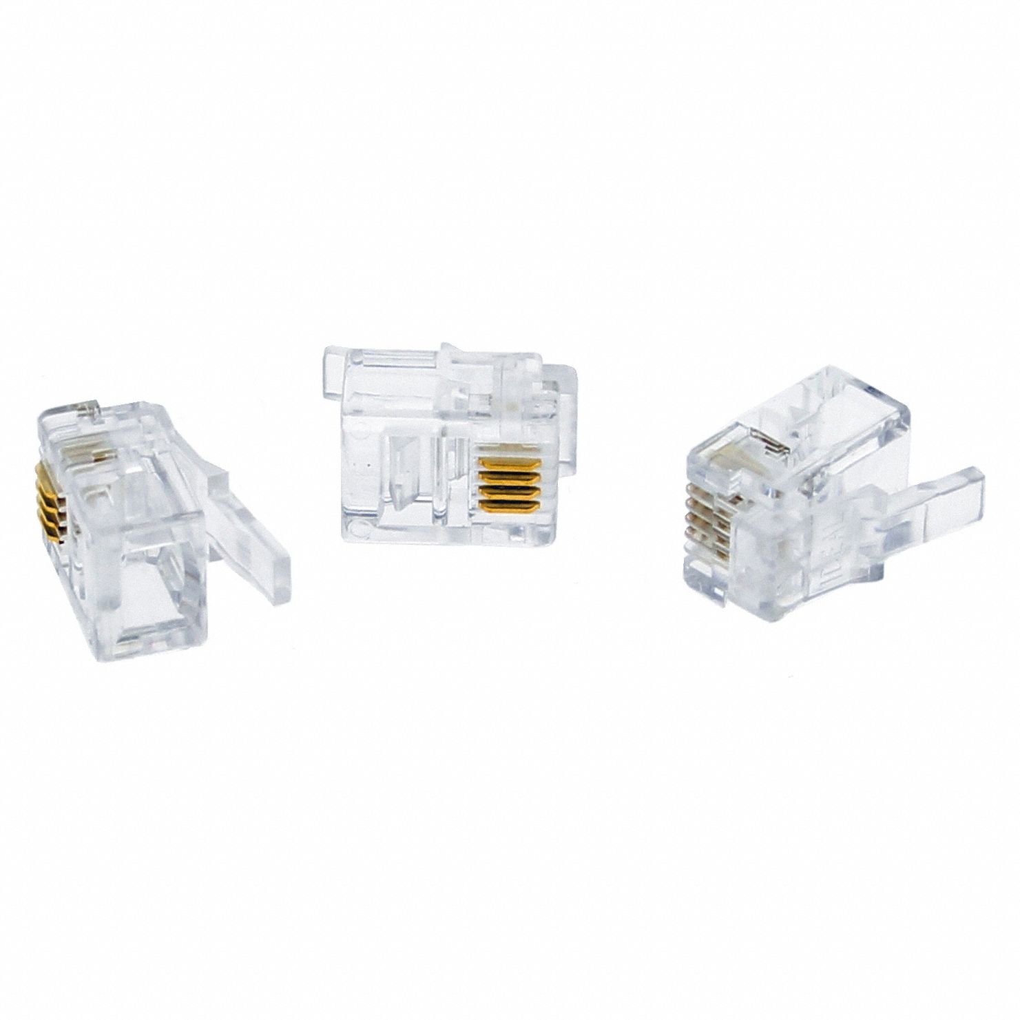 IDEAL, Modular Plug RJ11, Stranded, Connector - 61ZJ74|85-344 - Grainger