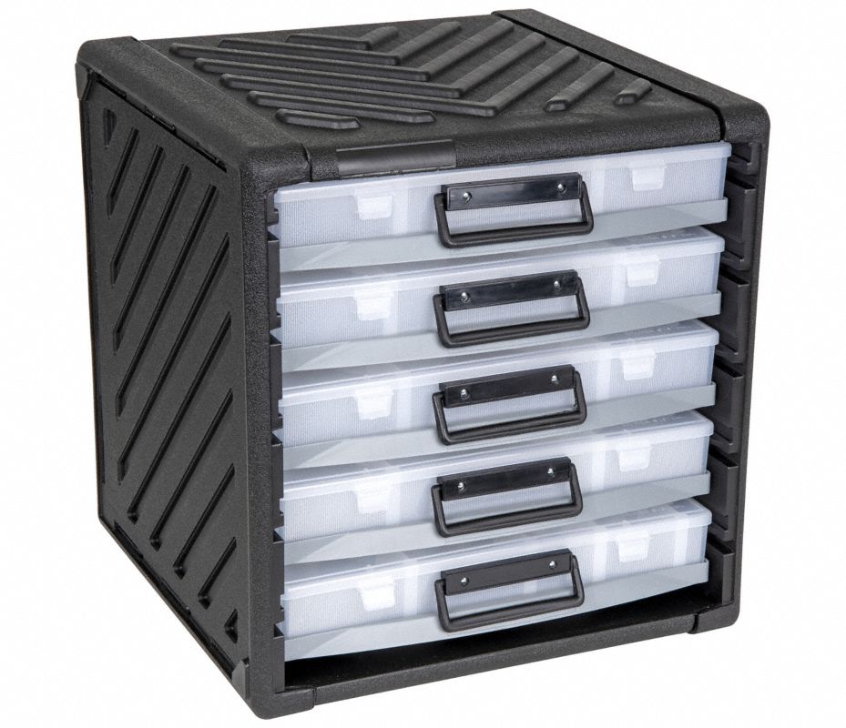 FLAMBEAU Gabinete para Piezas Pequeñas,Negro - 19YZ99 | 8500JT ...