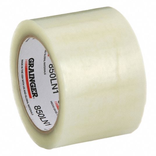 GRAINGER, 3 mil Tape Thick, 3 in x 55 yd, Packaging Tape - 850LN1 ...