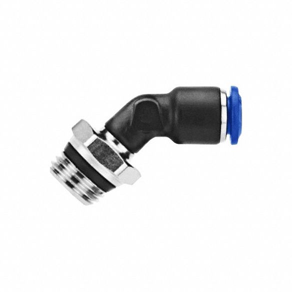 AIGNEP, 3/8 in OD x 1/2 in Pipe Size, Nylon, Swift Fit Push To Connect ...