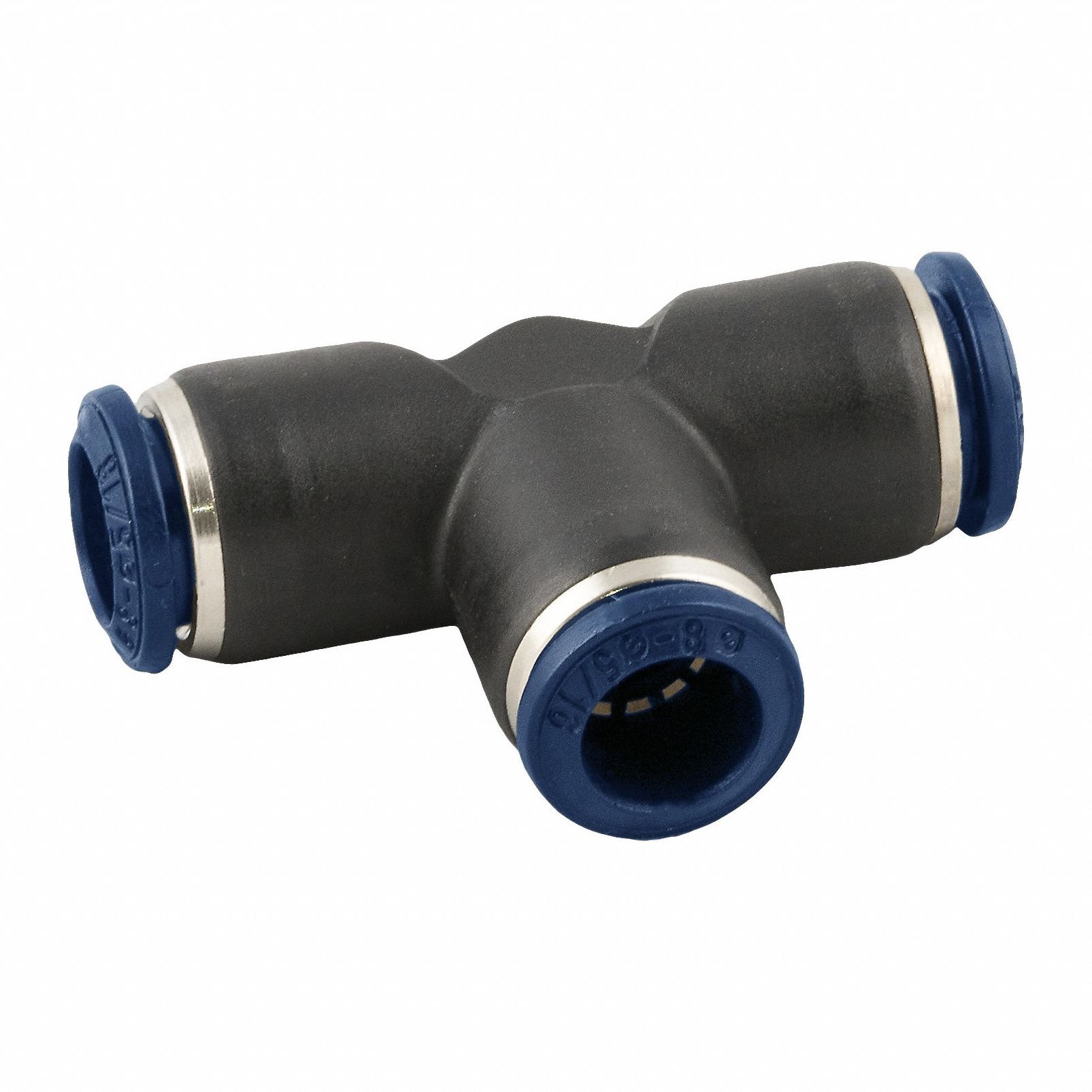 AIGNEP USA, 1/4 in OD x 1/4 in OD x 1/4 in OD Size, Nylon, Push-Fit Tee Fitting - 49JX26|85230 ...