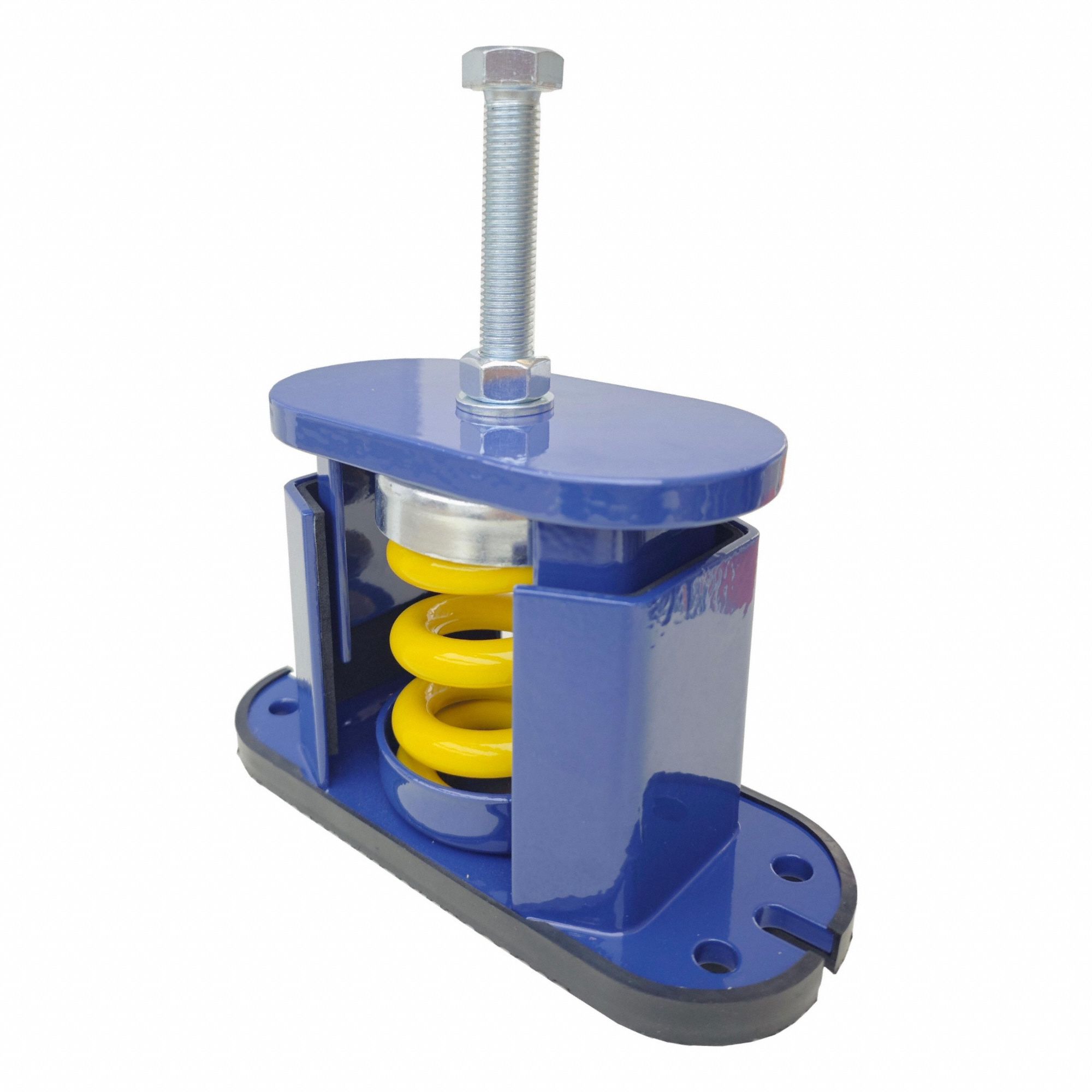 Spring, 2,100 lb Capacity, Floor-Mount Vibration Isolator - 852C54 ...
