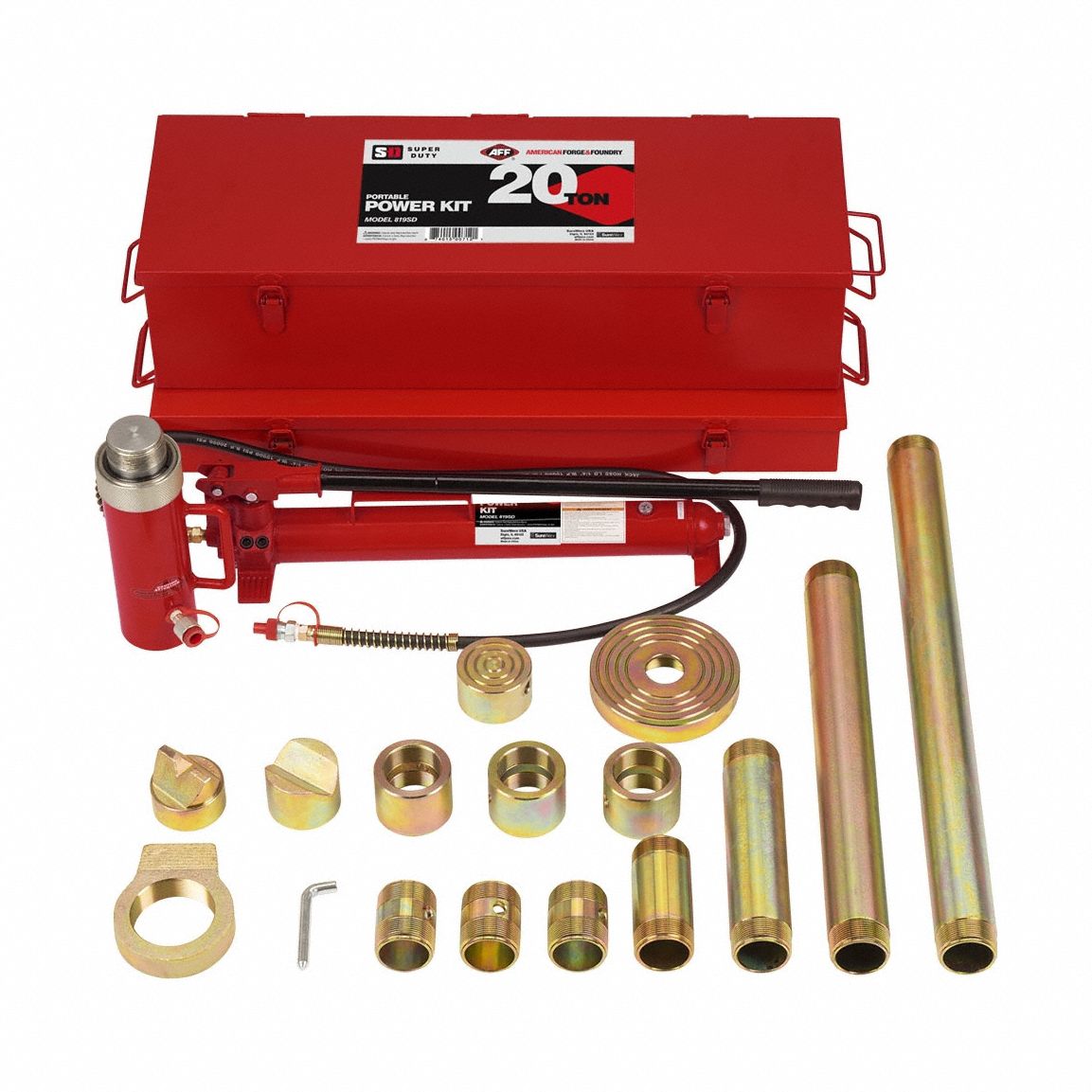 AMERICAN FORGE & FOUNDRY, Auto Body Repair Kit, 31 7/8 in Lg, Auto Body ...