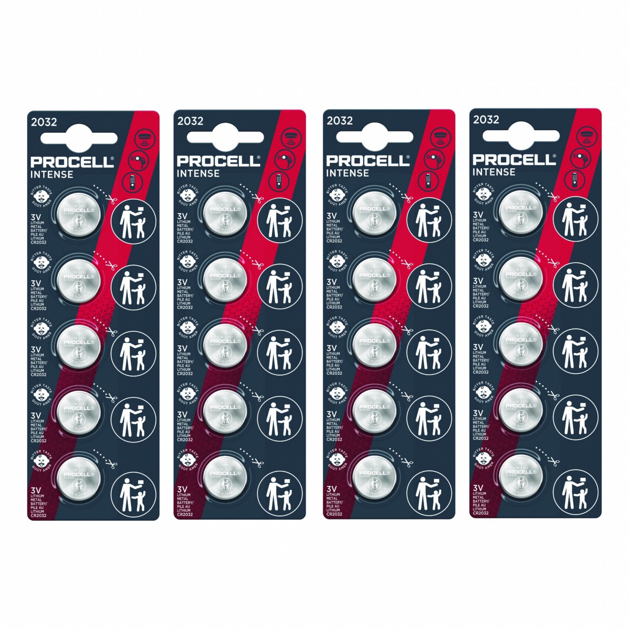 DURACELL PROCELL, 2032 Battery Size, LITHIUM/MANGANESE DIOXIDE BATTERY ...