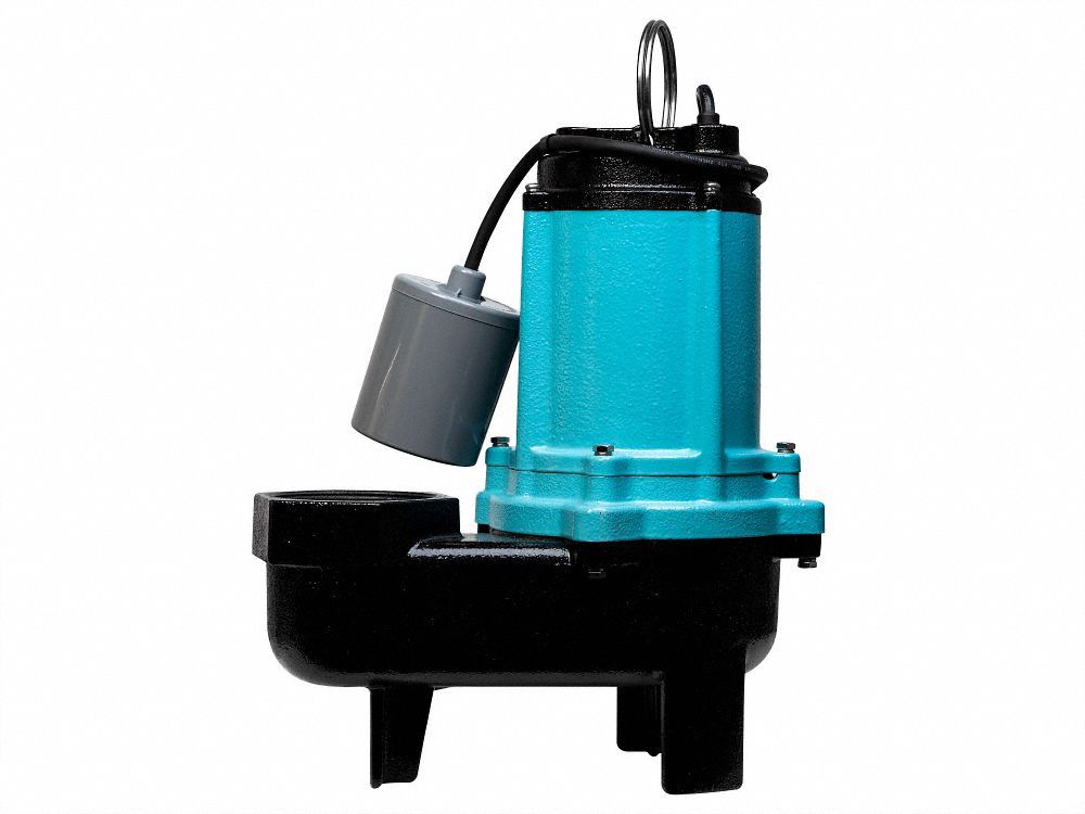 LITTLE GIANT, Cast Iron, Single Phase, Sewage Ejector Pump - 858XP1 ...