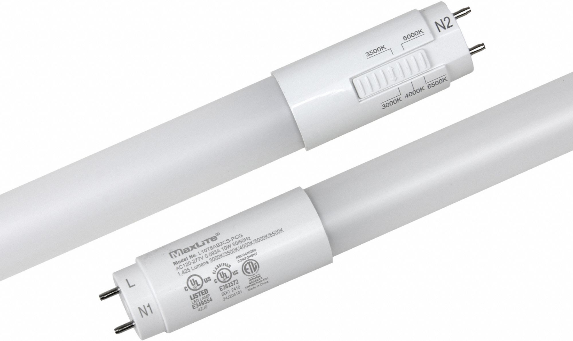 MAXLITE, Type A/B, 2 ft Nominal Lg, Linear LED Bulb - 859YV0|L10T8AB2CS-PCG - Grainger