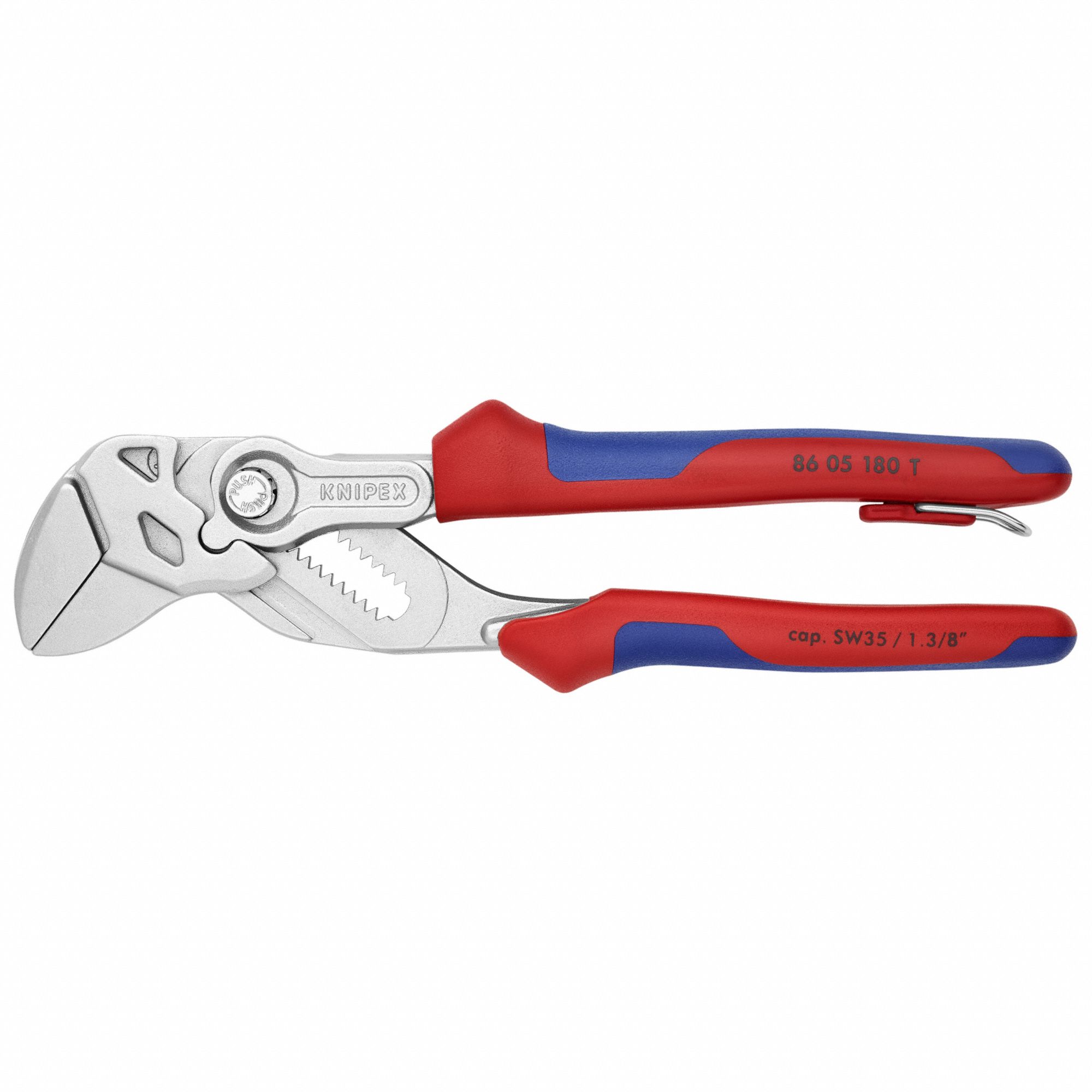Flat, Push Button, Plier Wrench - 54JD75|86 05 180 T BKA - Grainger