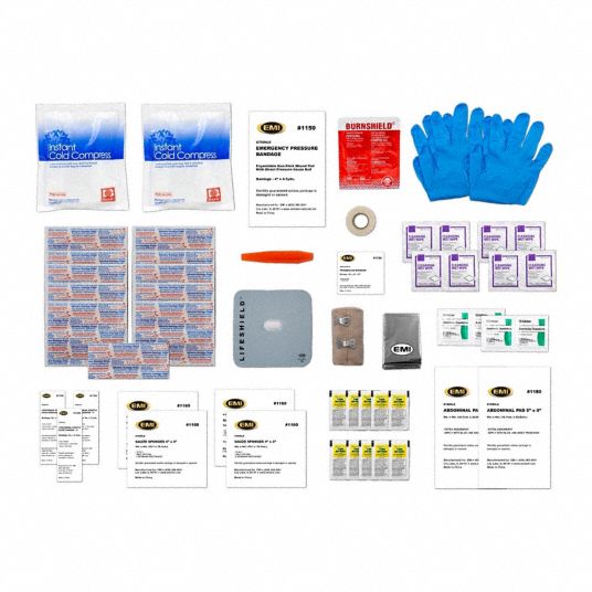 73 Components, Plastic, Trauma PAC Refill Kit - 293WZ9|861 - Grainger