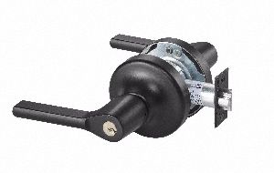 ASSA ABLOY ACCENTRA, Classroom Lever Locksets, Black, Cylindrical ...