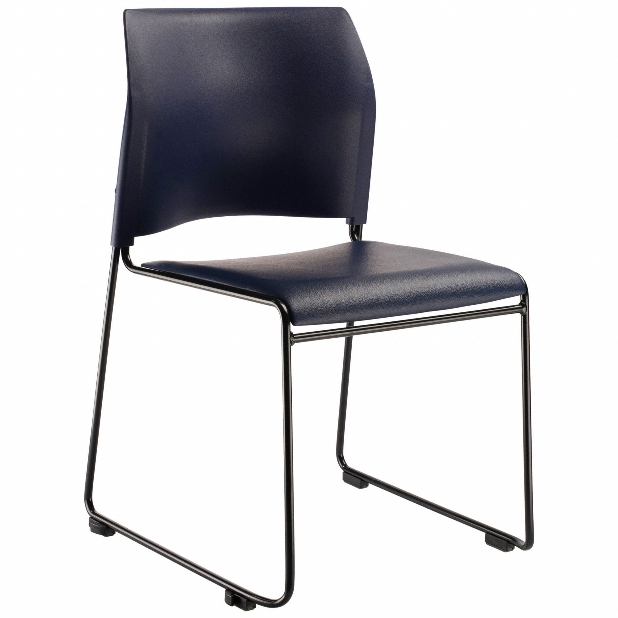 NATIONAL PUBLIC SEATING, Faux Leather & Plastic Seat, Vinyl, Stacking ...