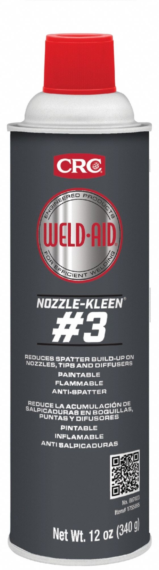 WELD AID, 12 oz, Aerosol Can, Antispatter - 880FG9|007033 - Grainger