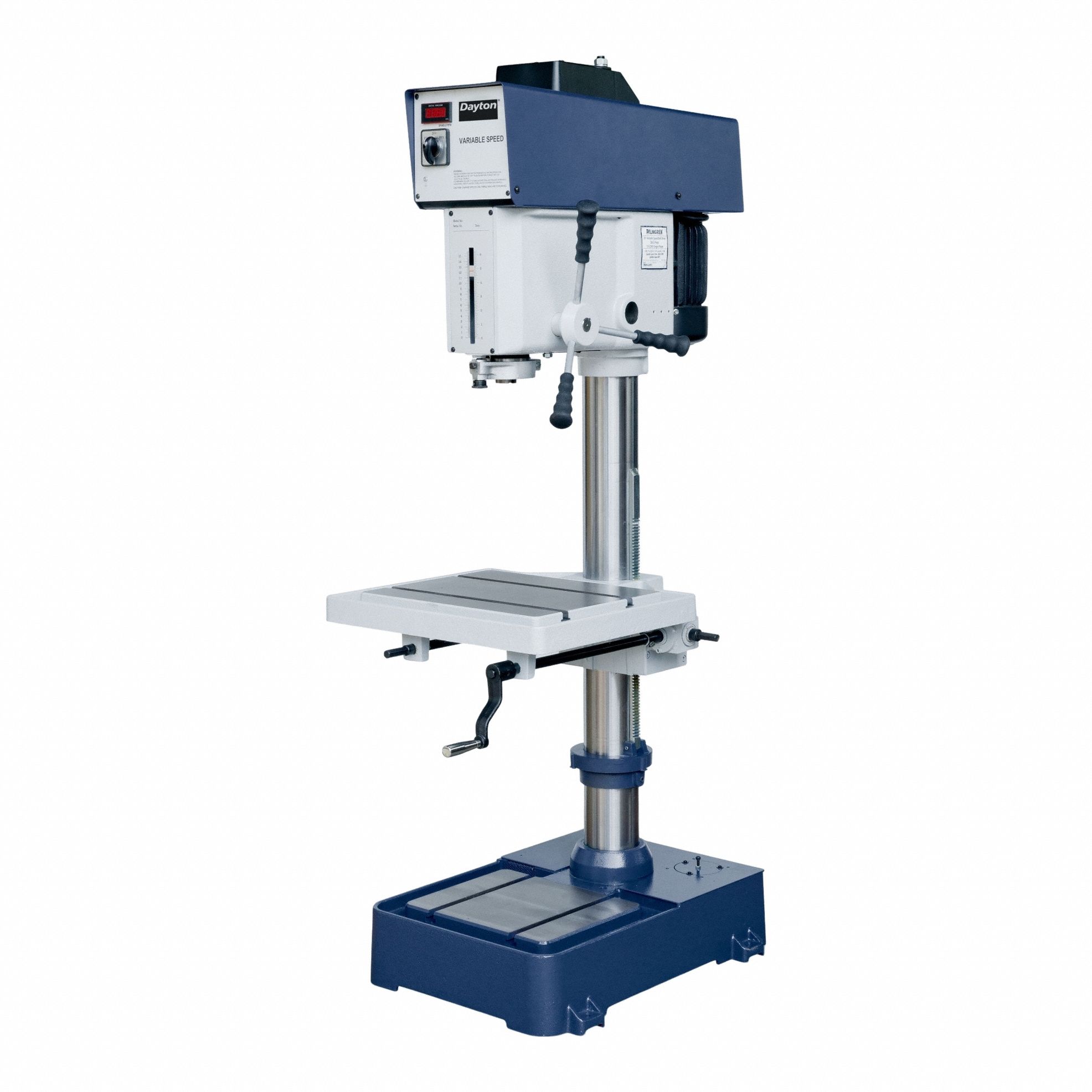 DAYTON, Belt, Variable, Variable Speed Belt Drive Drill Press 230/460V ...