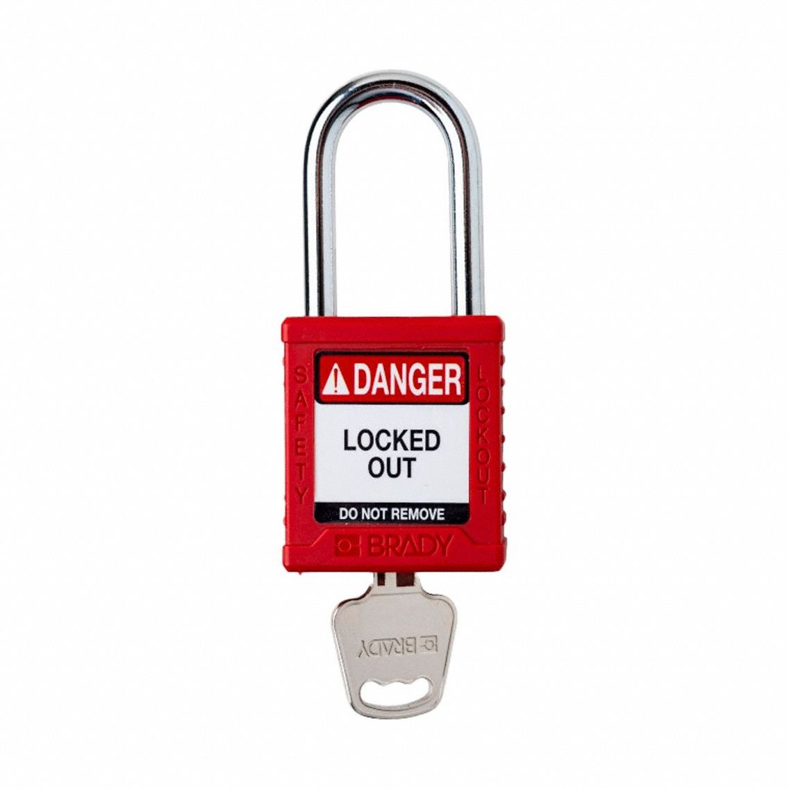 Padlock Plastic RED 1.5in Stl KeyCode32 - Grainger