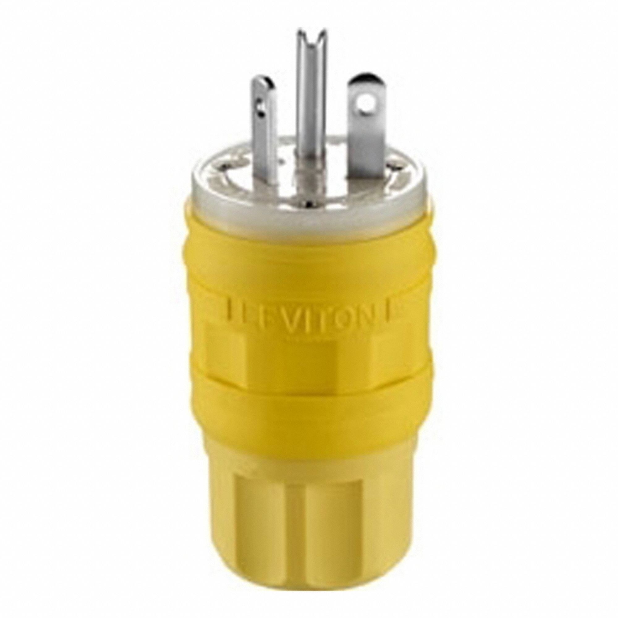 Wetguard Str Blade Plug 20A 347V Ylw - Grainger