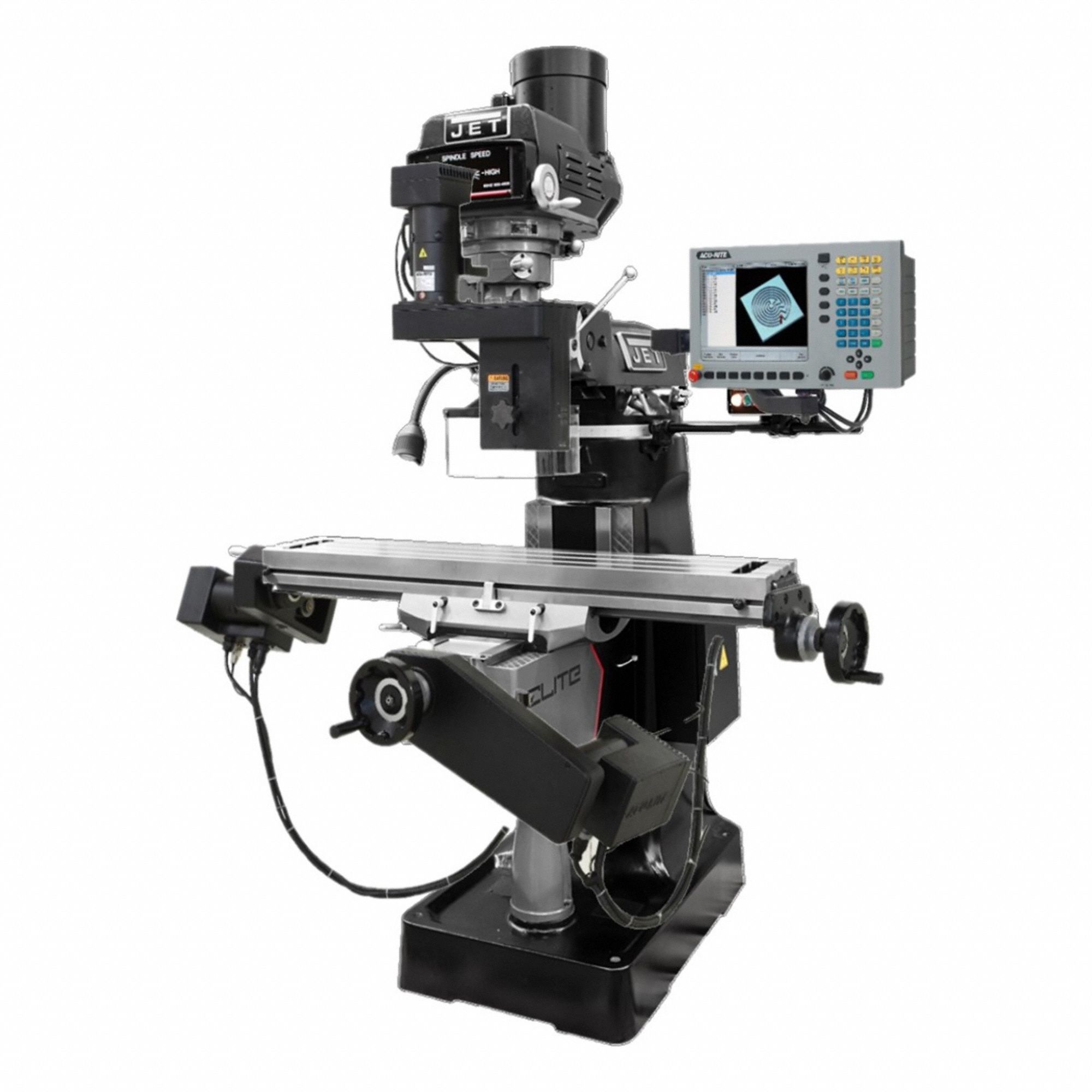 JET ELITE, ETM-949, 3 hp, Vertical Milling Machine with 2-Axis CNC ...