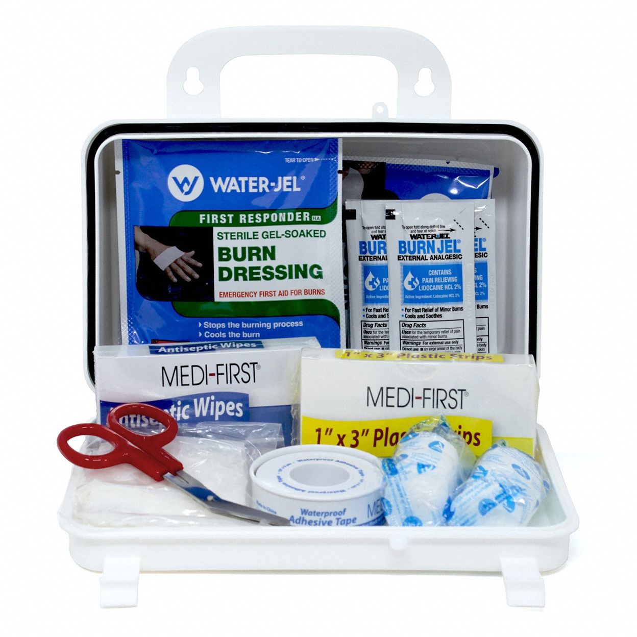 MEDI-FIRST, 2 People Served, 138 Components, Burn Care Kit - 11C652 ...