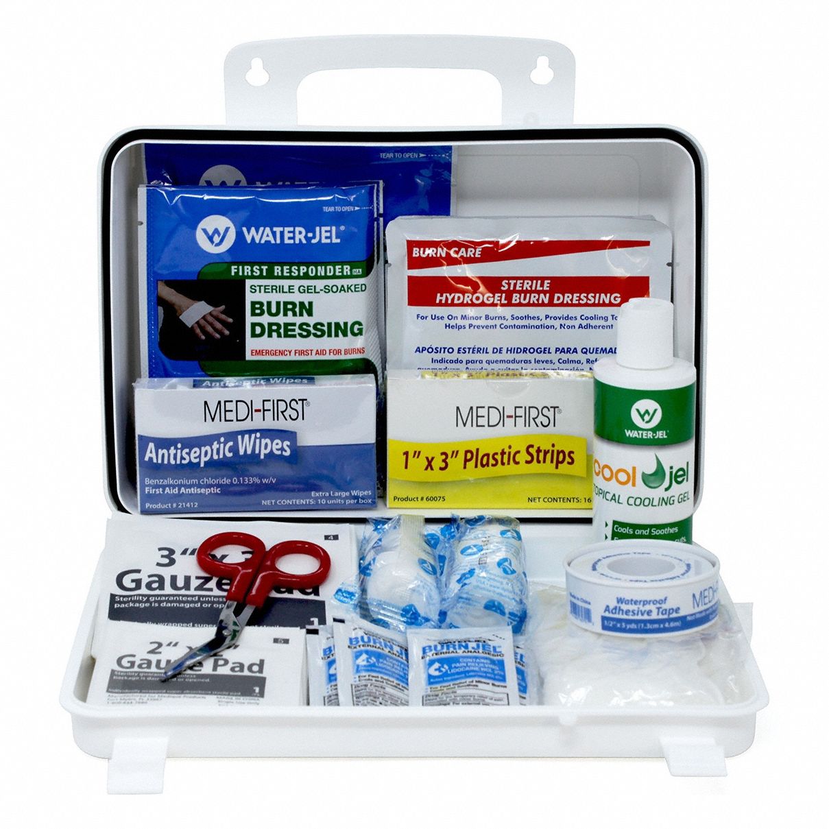 MEDI-FIRST, 2 People Served, 138 Components, Burn Care Kit - 11C676 ...
