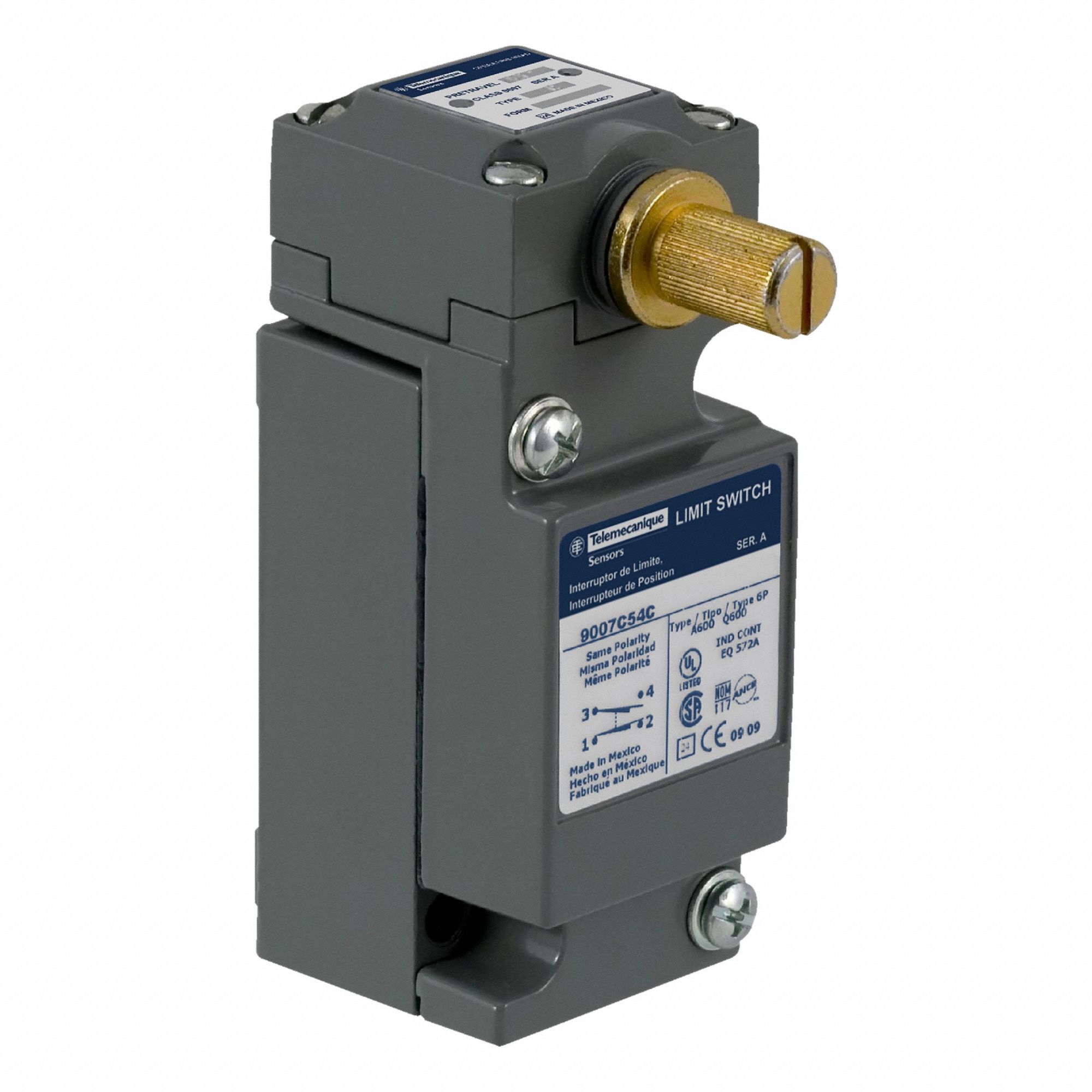 TELEMECANIQUE SENSORS, Metallic, Plug-In, Plug-In Limit Switch - 5B086 ...