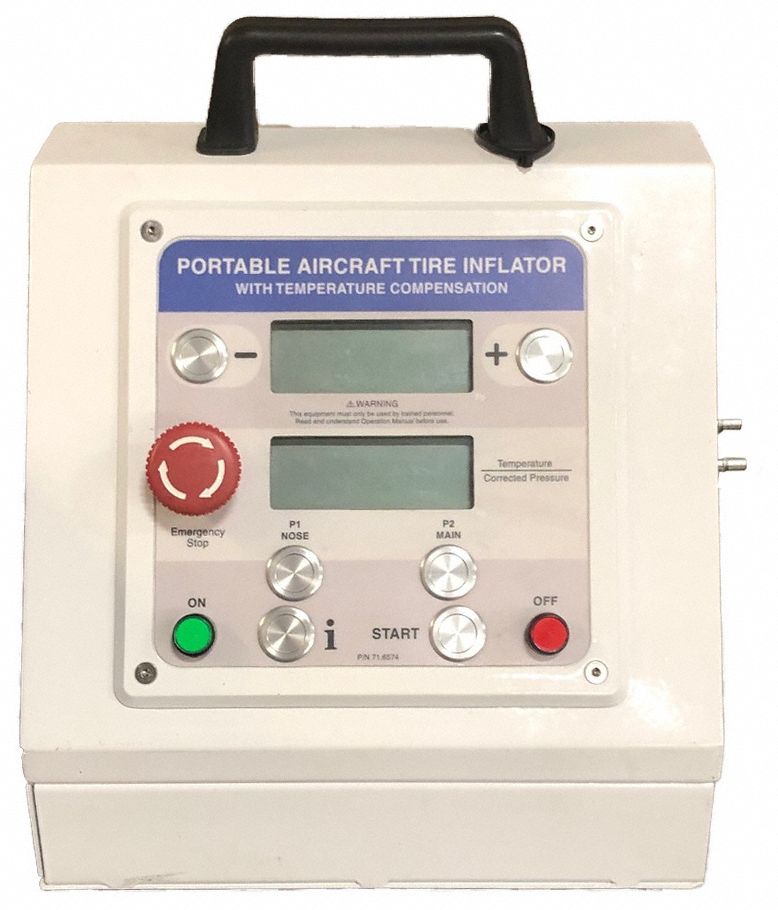 HALTEC, Aviation Tire Inflators, 305 psi Max Op Air Pressure, Mobil ...