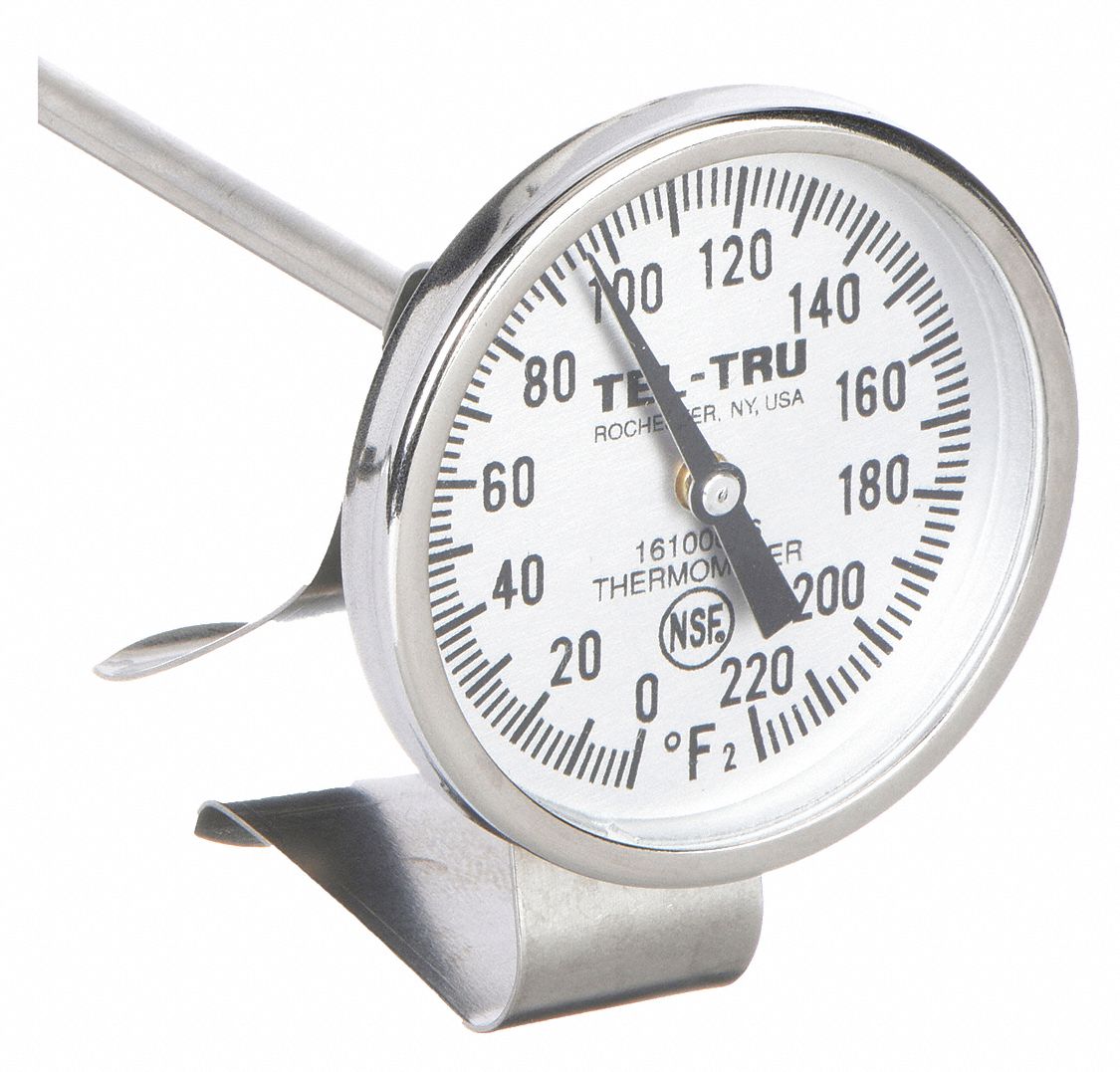 TEL-TRU, 0°F to 220°F, +/- 1% Accuracy, Laboratory Dial Thermometer ...