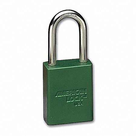 AMERICAN LOCK Green Lockout Padlock, Alike Key Type, Master Keyed: No ...