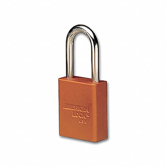 AMERICAN LOCK Orange Lockout Padlock, Alike Key Type, Master Keyed: No ...