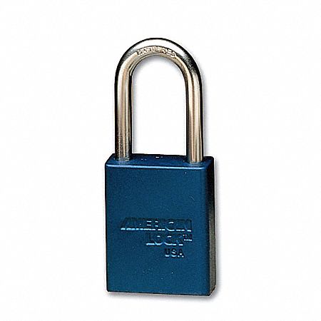 AMERICAN LOCK Blue Lockout Padlock, Alike Key Type, Master Keyed: No ...