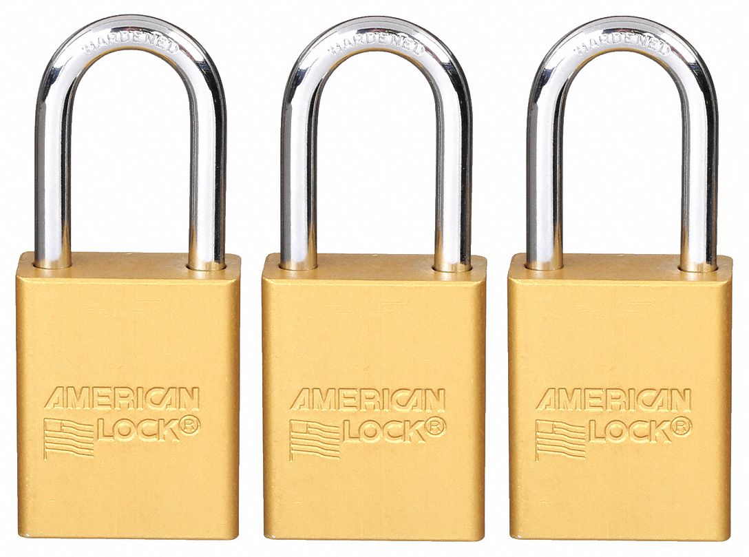 AMERICAN LOCK, Keyed Alike, Aluminum, Lockout Padlock - 8A821 ...