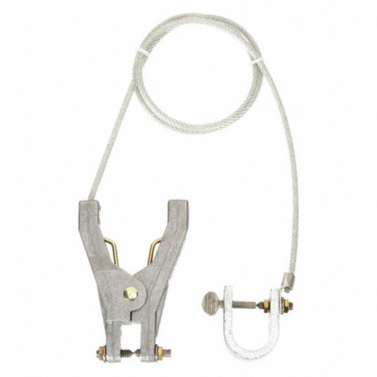 C-Clamp/Hand Clamp, 3 ft, Bonding and Grounding Wire - 8AA87|8AA87 ...