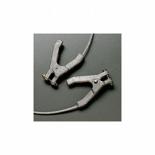 (2) Hand Clamps, 3 ft, Bonding and Grounding Wire - 8AA86|8AA86 - Grainger