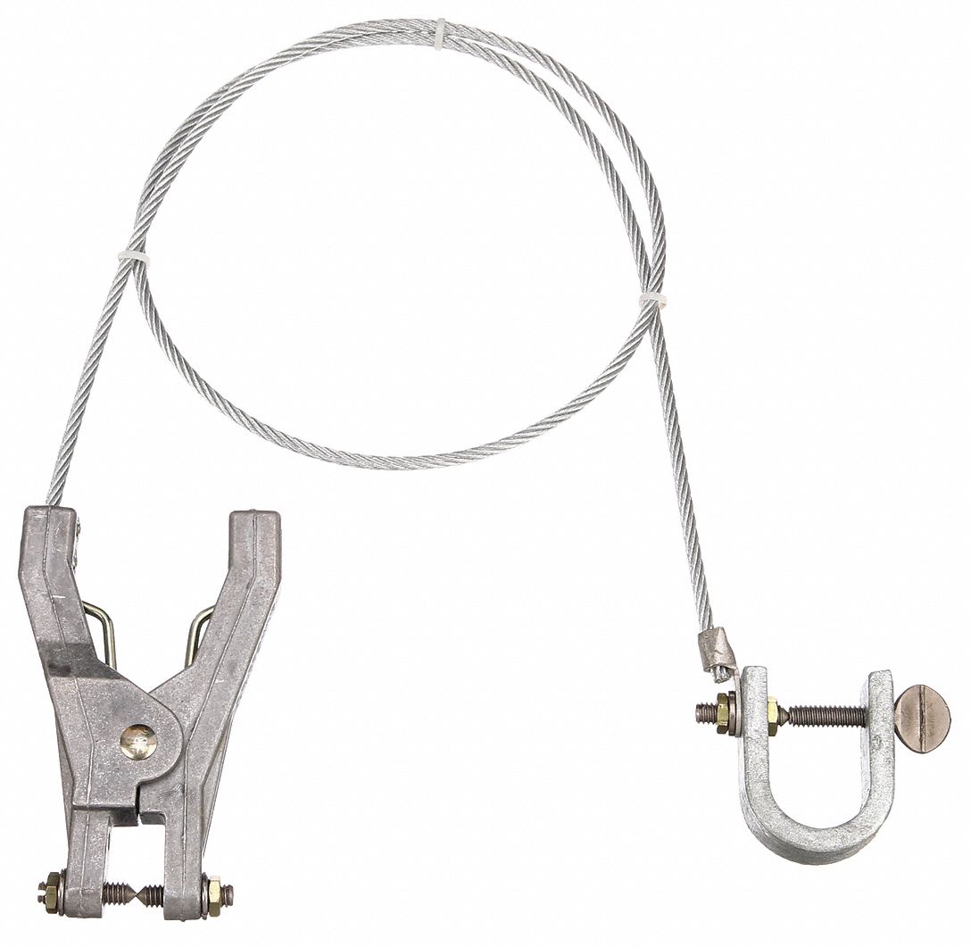 C-Clamp/Hand Clamp, 3 ft, Bonding and Grounding Wire - 8AAM2|8AAM2 ...