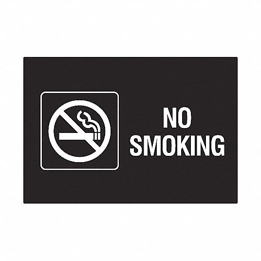 Plastic, 7 in x 10 in Nominal Sign Size, No Smoking Sign - 9CG68|26133 ...