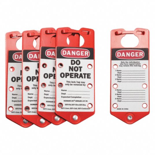 Labeled Lockout Hasp, Snap-On Lockout Hasp Style, Aluminum - Grainger