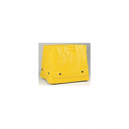 53 1/2 in x 53 1/2 in x 48 1/2 in, Vinyl, Containment Tarp - 8AD26 ...