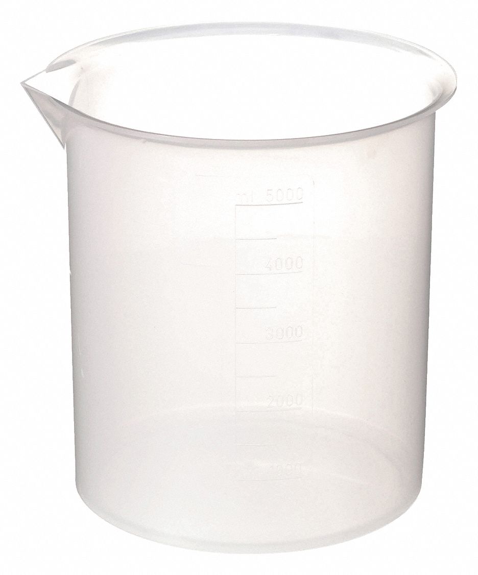 Low Form, 5 L Capacity - mL, Beaker - 8ADM7|222075-5000 - Grainger
