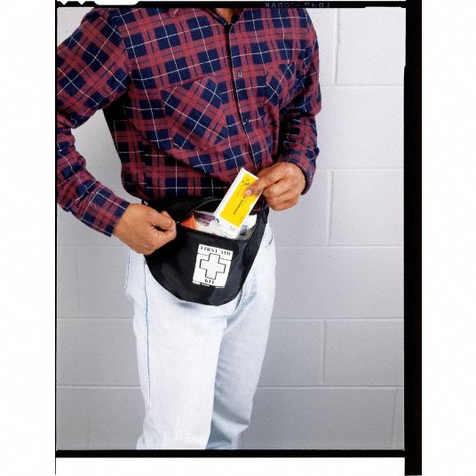 TOP SAFETY, First Aid Fanny Pack Biohazard Kit - 8AED0|640-029LS - Grainger