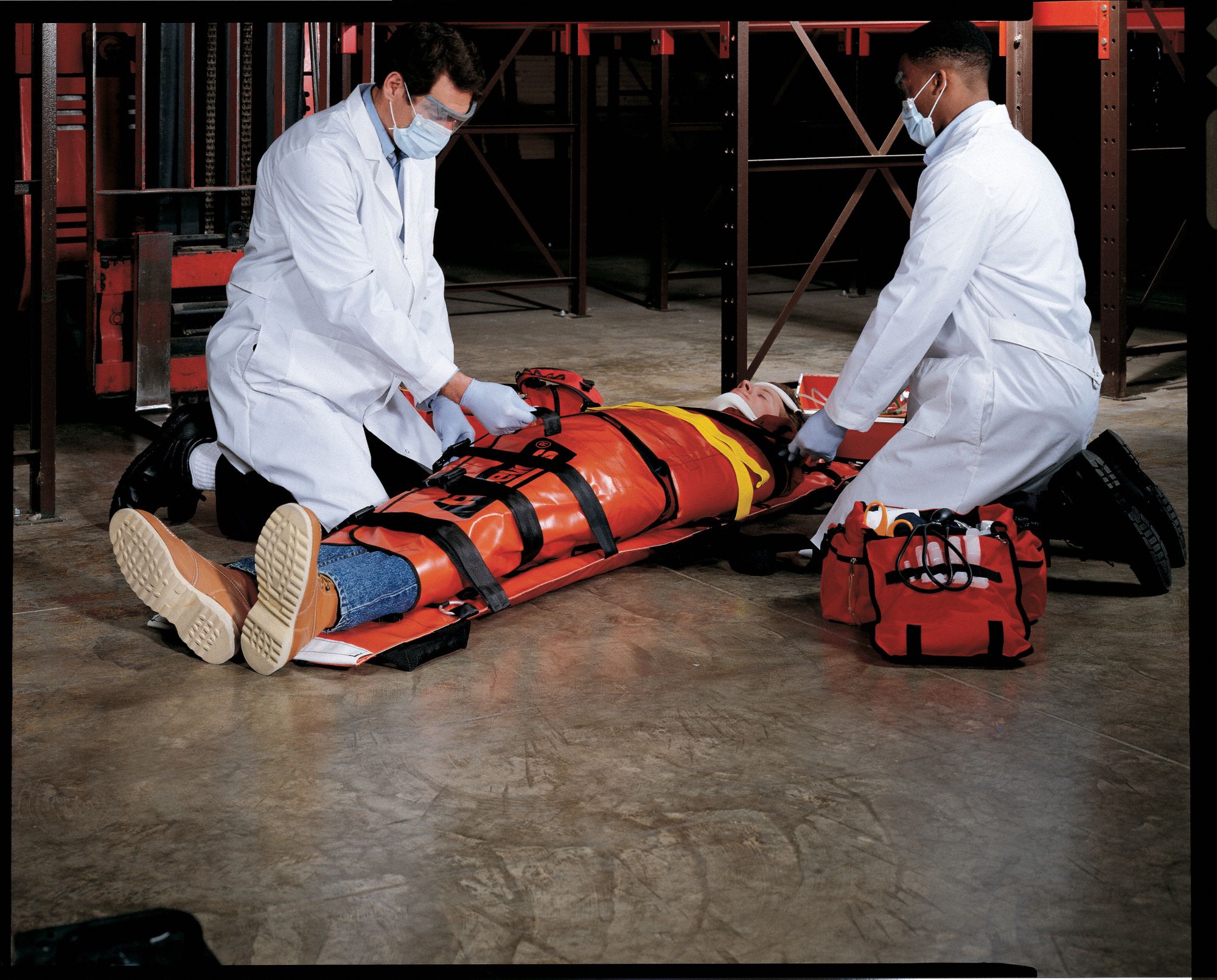 REEVES Soft Stretcher, 78 in Length, 6 in Width, Orange, 1,000 lb ...