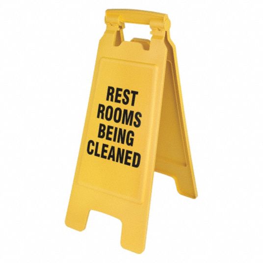 Plastic, Free Standing Sign Mounting, Restroom Sign - 8AG73|28968 ...