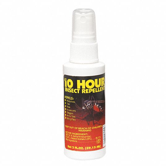 100% DEET Outdoor Only Insect Repellent, 2 oz. Liquid Spray - Grainger