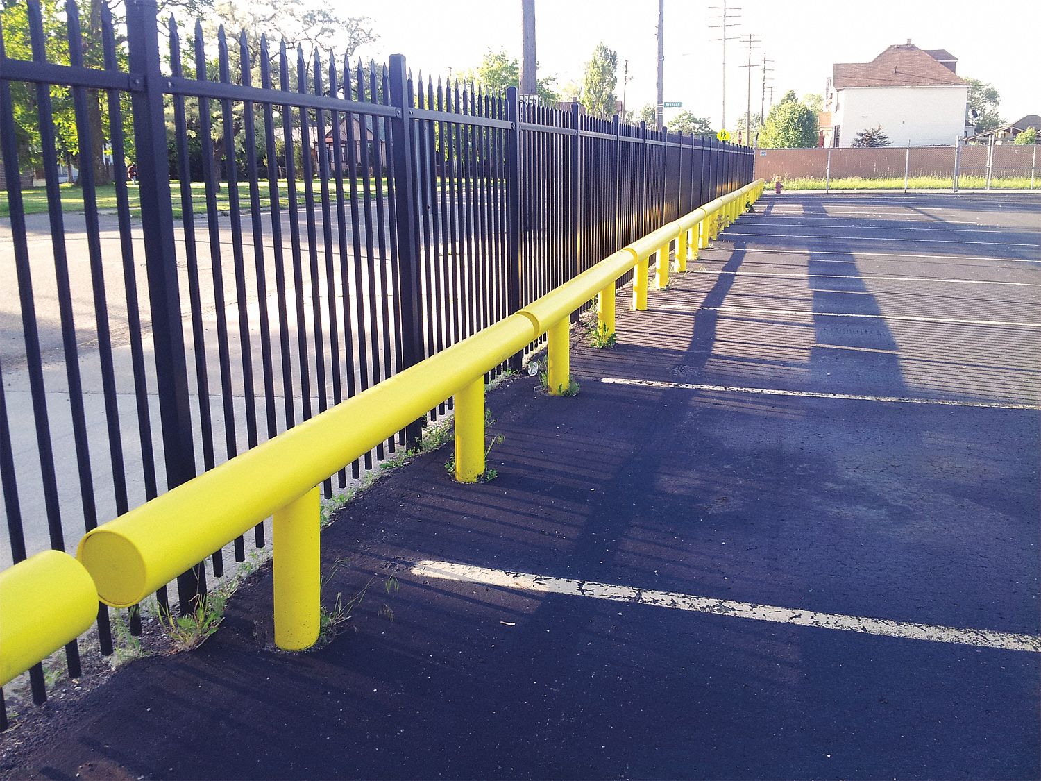 IDEAL SHIELD, Straight, 14 3/4 in Top Rail Ht, Guard Rail System ...