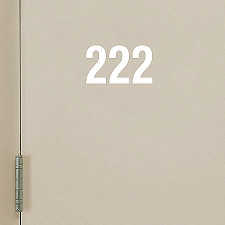 1/2 in Character Ht, 2, Die Cut Number Label - 9DJK9|3412142 - Grainger