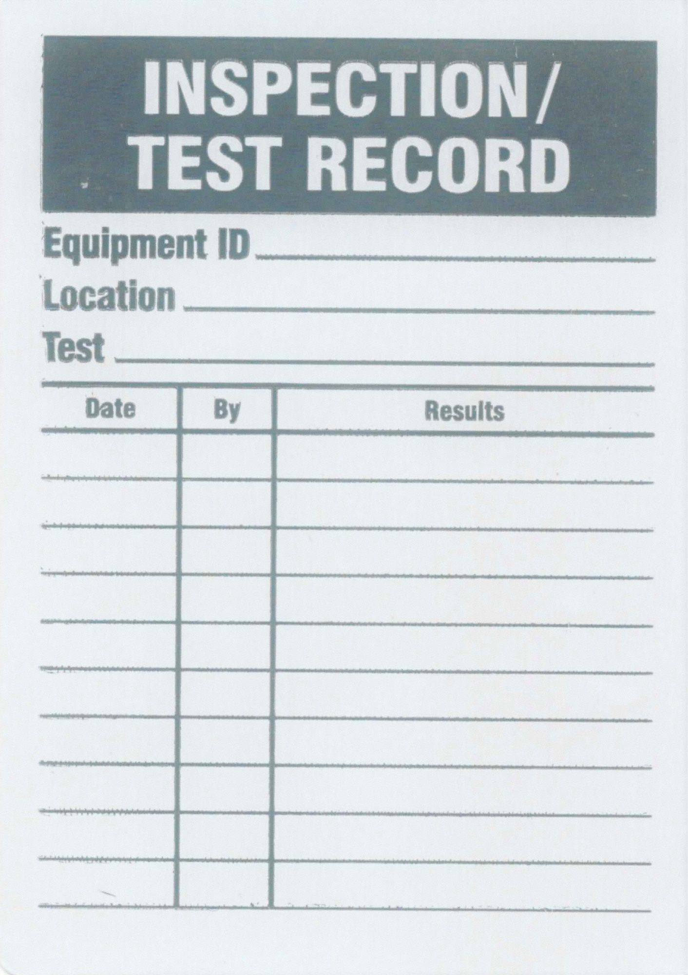 Inspection, 3 in Wd, Tag - 8AJ71|IL-INSP - Grainger