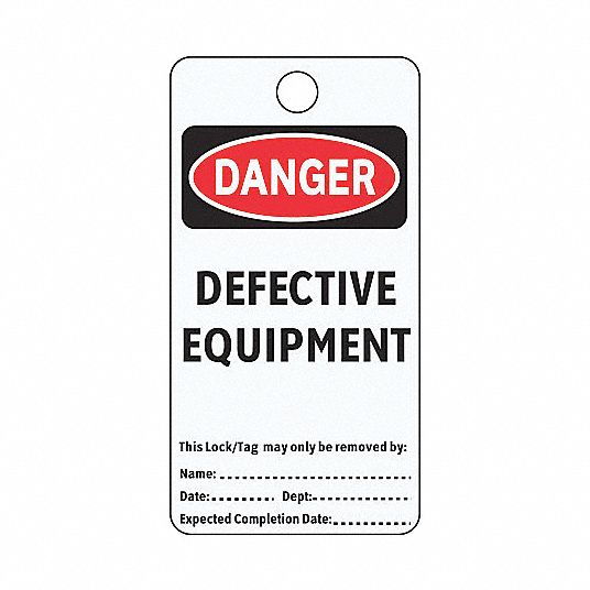 White, English, Danger Tag - 8AJR4|5023C2 - Grainger