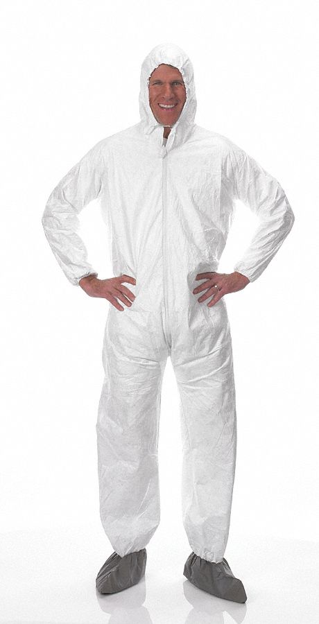 Hooded Disposable Coveralls - Grainger