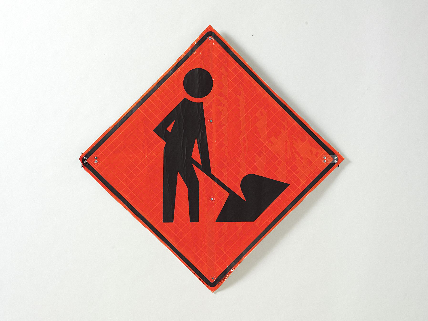 36 in x 36 in Nominal Sign Size, Vinyl, Road Construction Sign - 8AMK4 ...